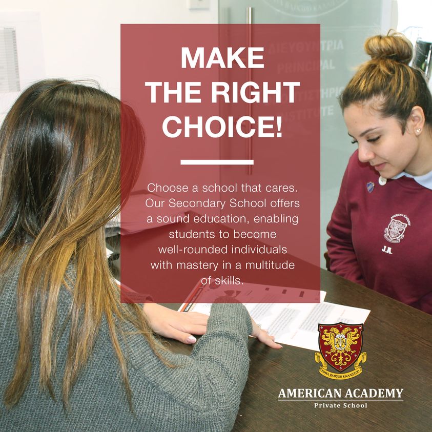 make a right choice | American Academy